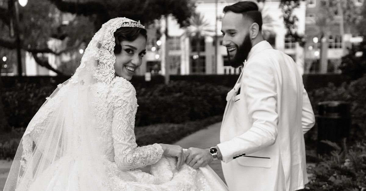 Who What Wear Weddings: Sally Ashour and Abdul Ayyad's Glamorous ...