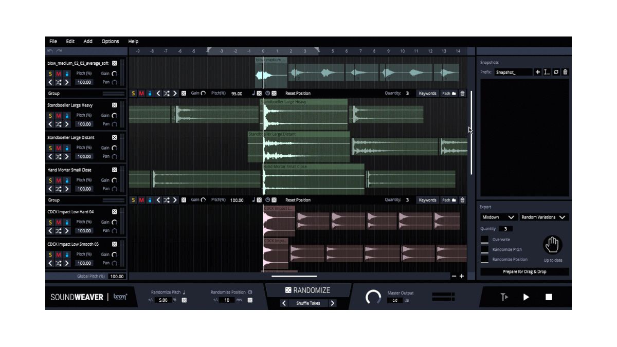 Soundweaver searches your sample library and designs new sounds ...