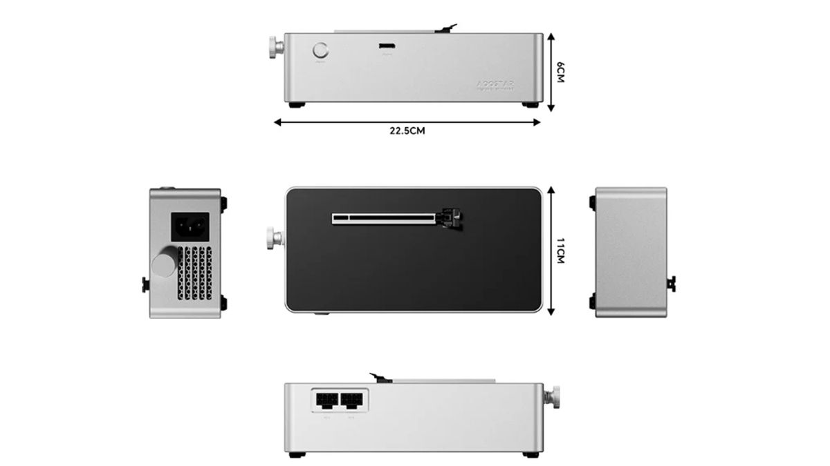 Aoostar AG01 eGPU with OCuLink and built-in 400W PSU released at $150 ...