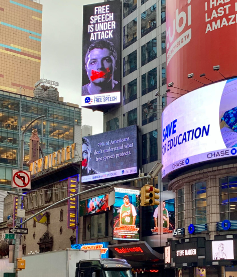 Speech Campaign Takes to Times Square | Next TV