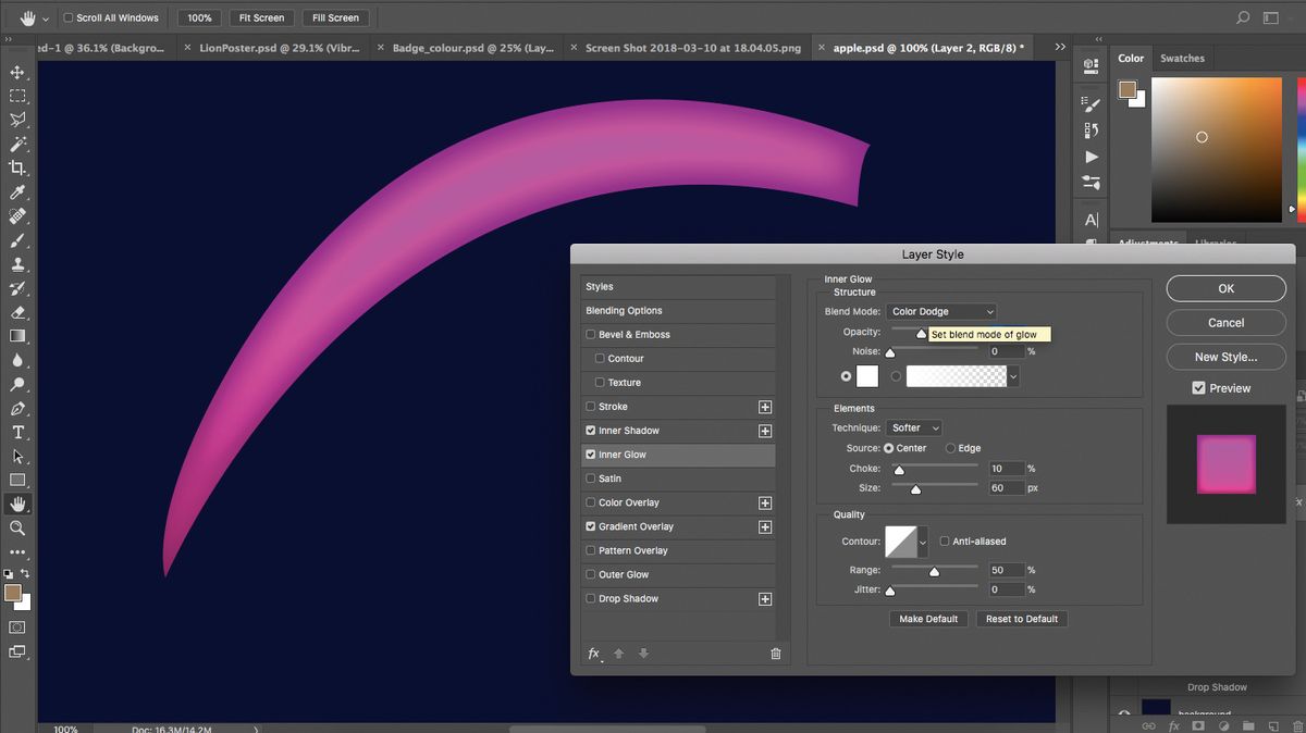 Working with layers in Photoshop: Layer Styles | Creative Bloq