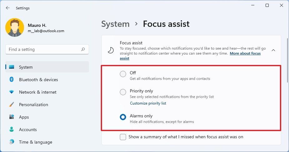 How to use Focus assist to avoid distractions in Windows 11 | Windows ...