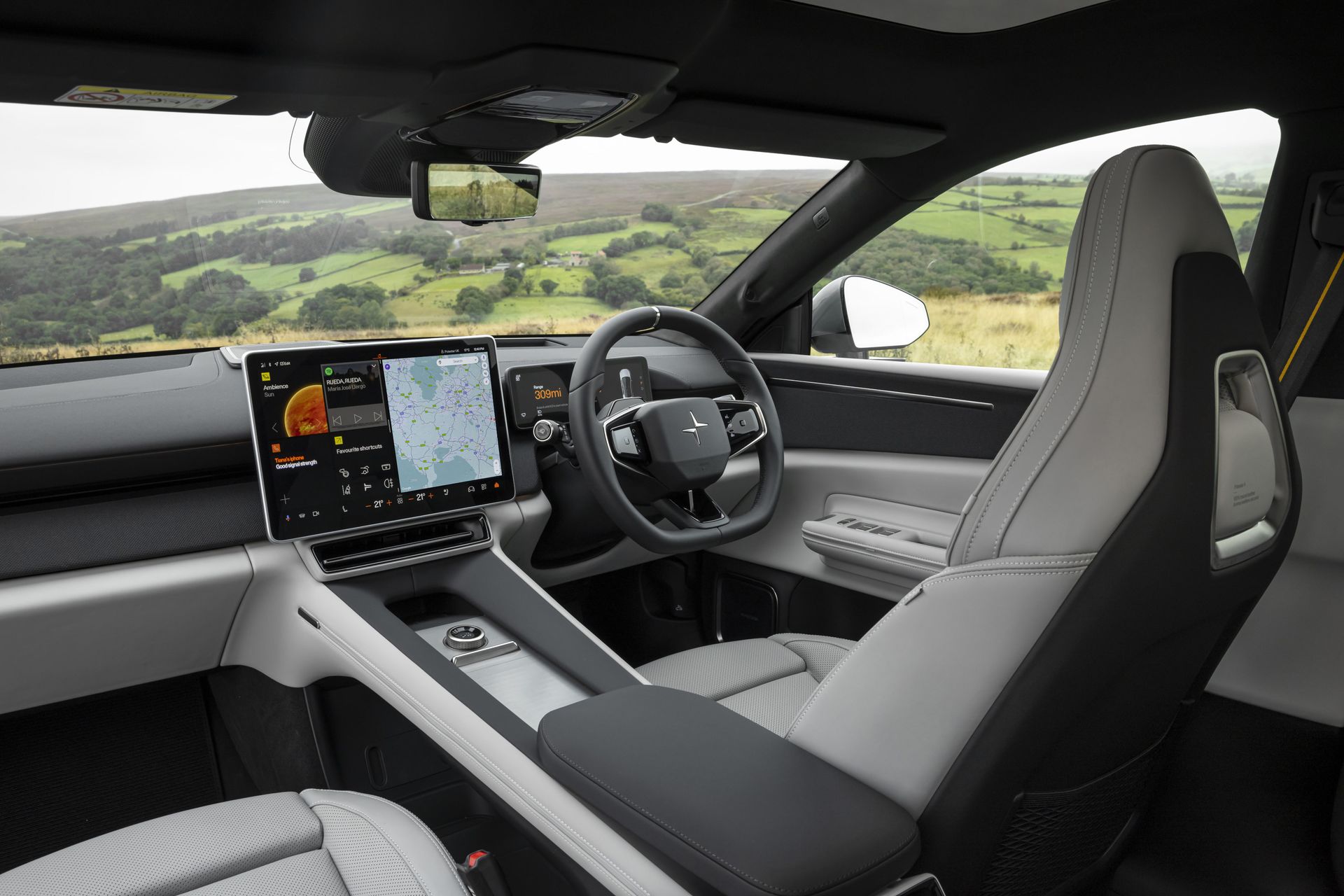 The Polestar 4 pulls into view, bristling with sensors and an excellent ...