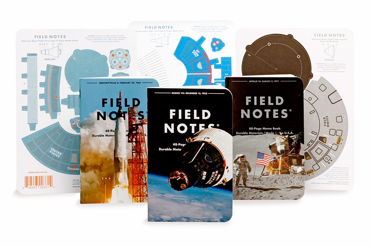 Field Notes Celebrates NASA History with Memo Books, Paper Models | Space