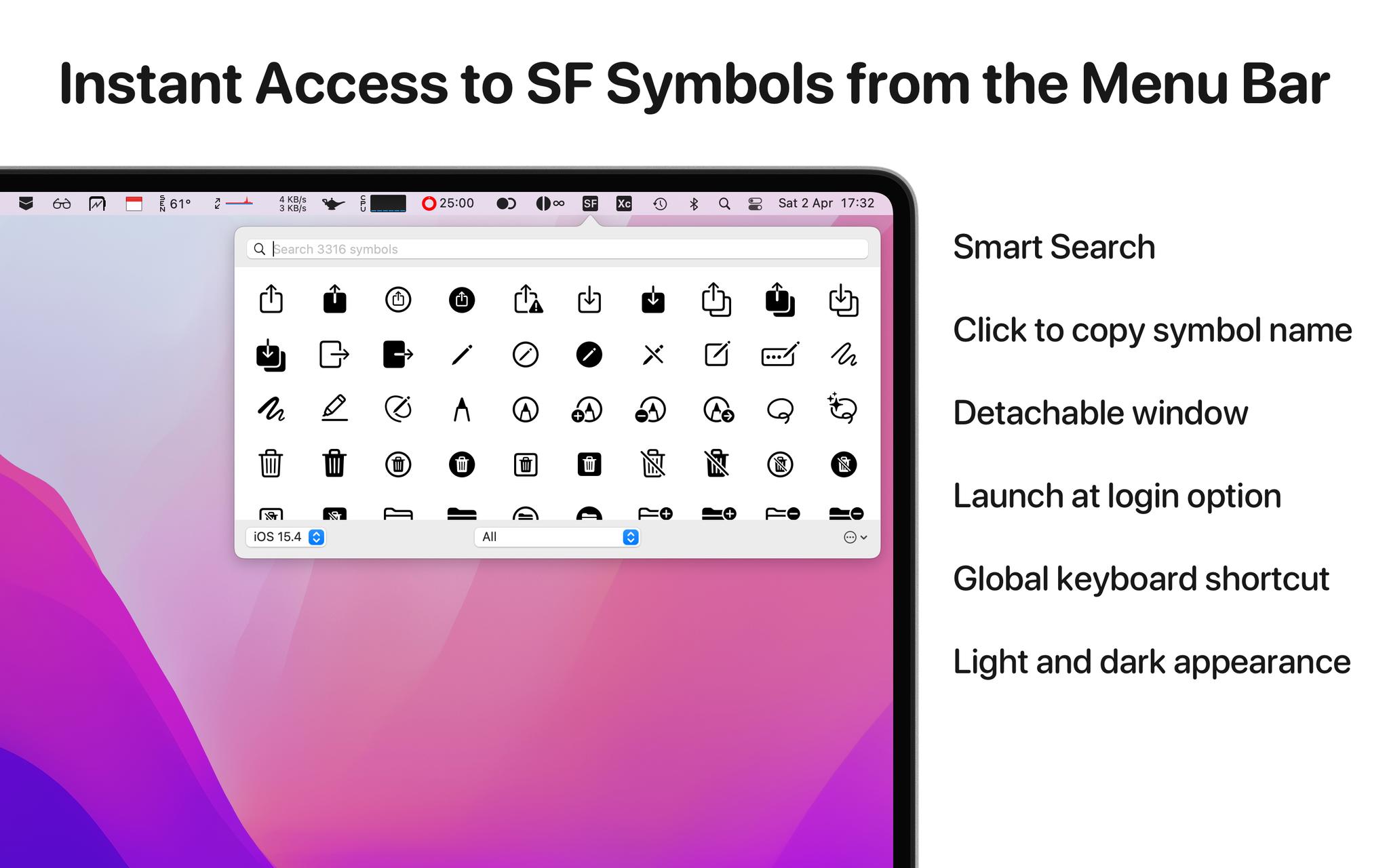 SF Menu Bar Is A Handy New Mac App For Finding And Using SF Symbols IMore SF Menu Bar Is A Handy New Mac App For Finding And Using SF Symbols IMore