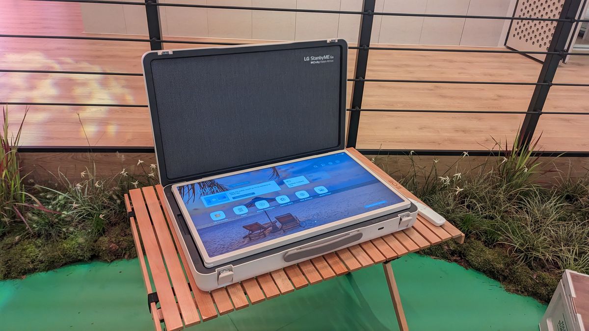 I just saw the wildest TV of the year — and it fits into a suitcase ...