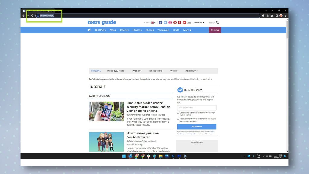 How to set Chrome flags | Tom's Guide