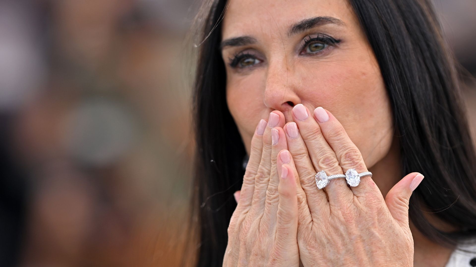 Demi Moore's Cannes nails offer simple chic for summer | Woman & Home