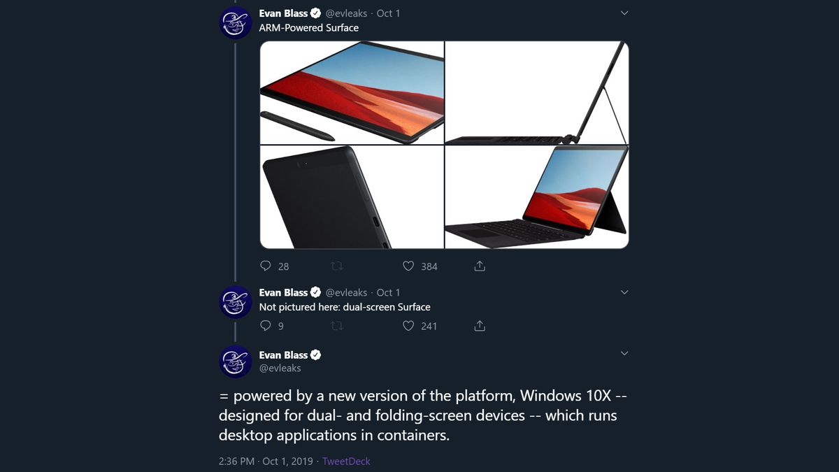 Leak reveals Windows 10X – a new operating system for dual-screen ...