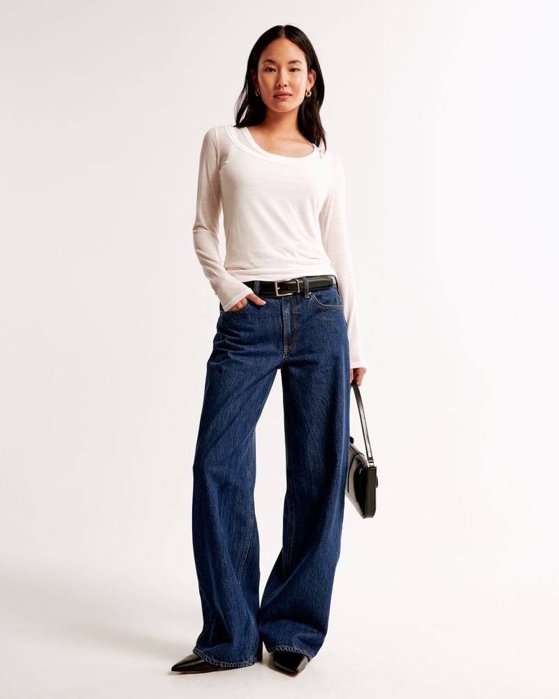 These Dark-Wash Jeans Will Go With Literally Everything | Who What Wear