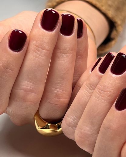 9 Deep Red Nail Colour Ideas I'm Saving For My Autumn Manicure | Who ...
