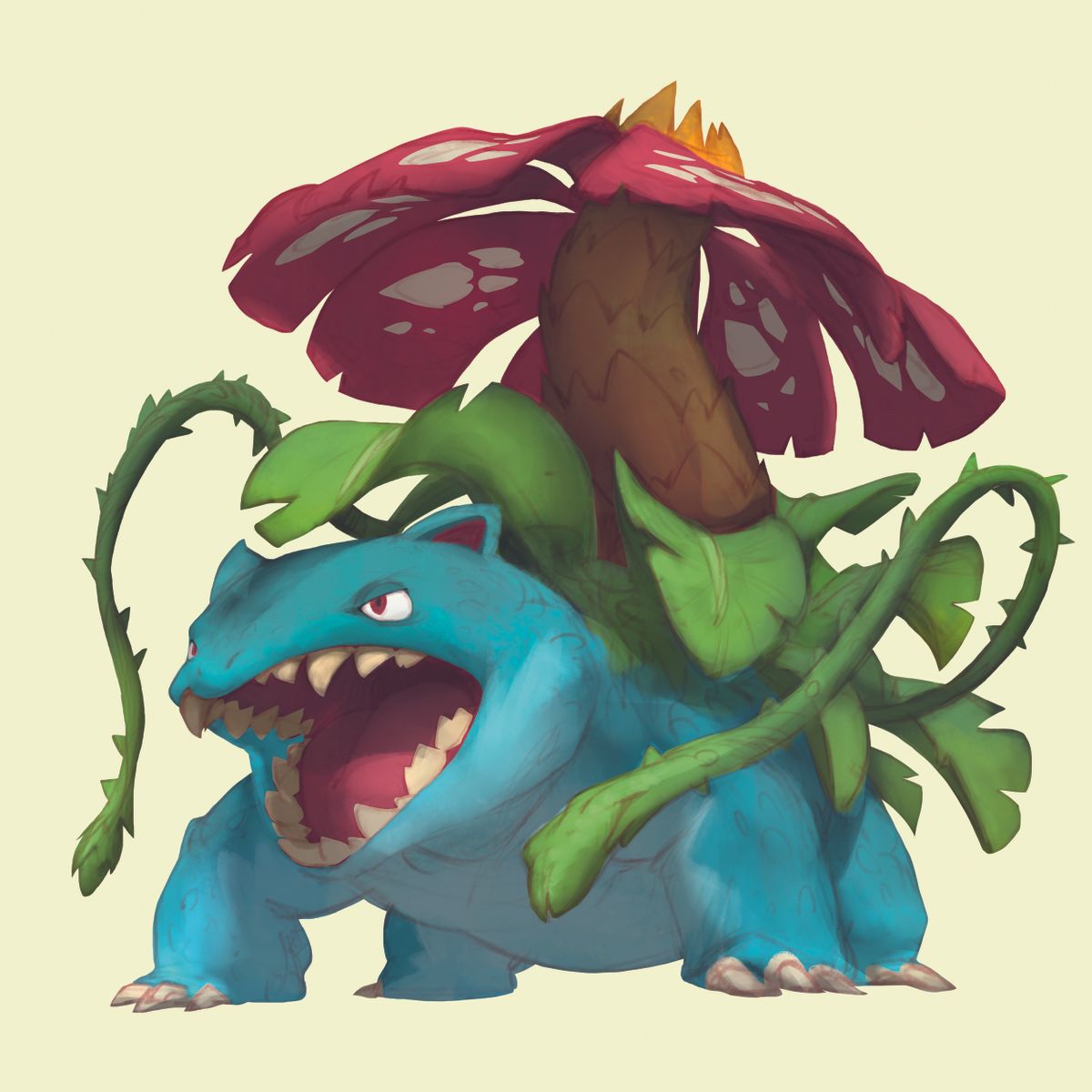 How to paint Pokémon's Venusaur in Photoshop | Creative Bloq