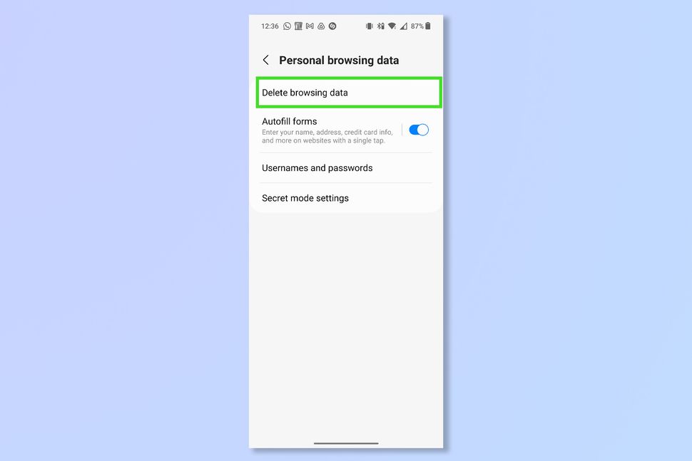 How to delete cookies on Android | Tom's Guide
