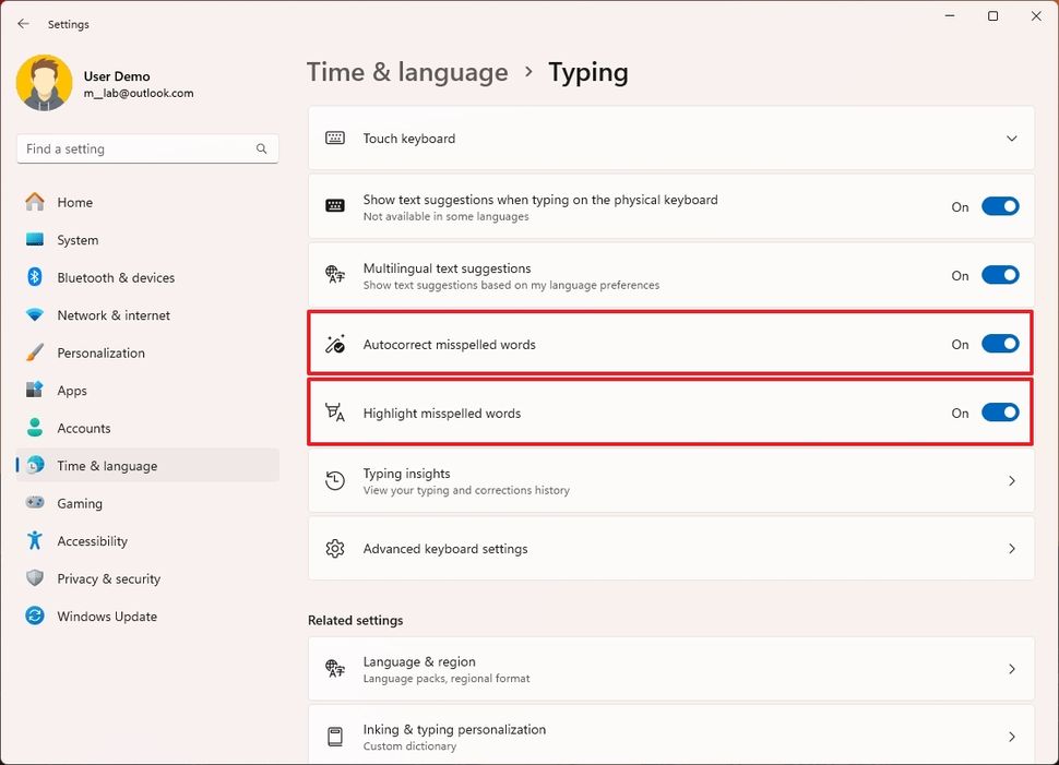 How To Configure Spell Checker And Autocorrect Features On Windows 11