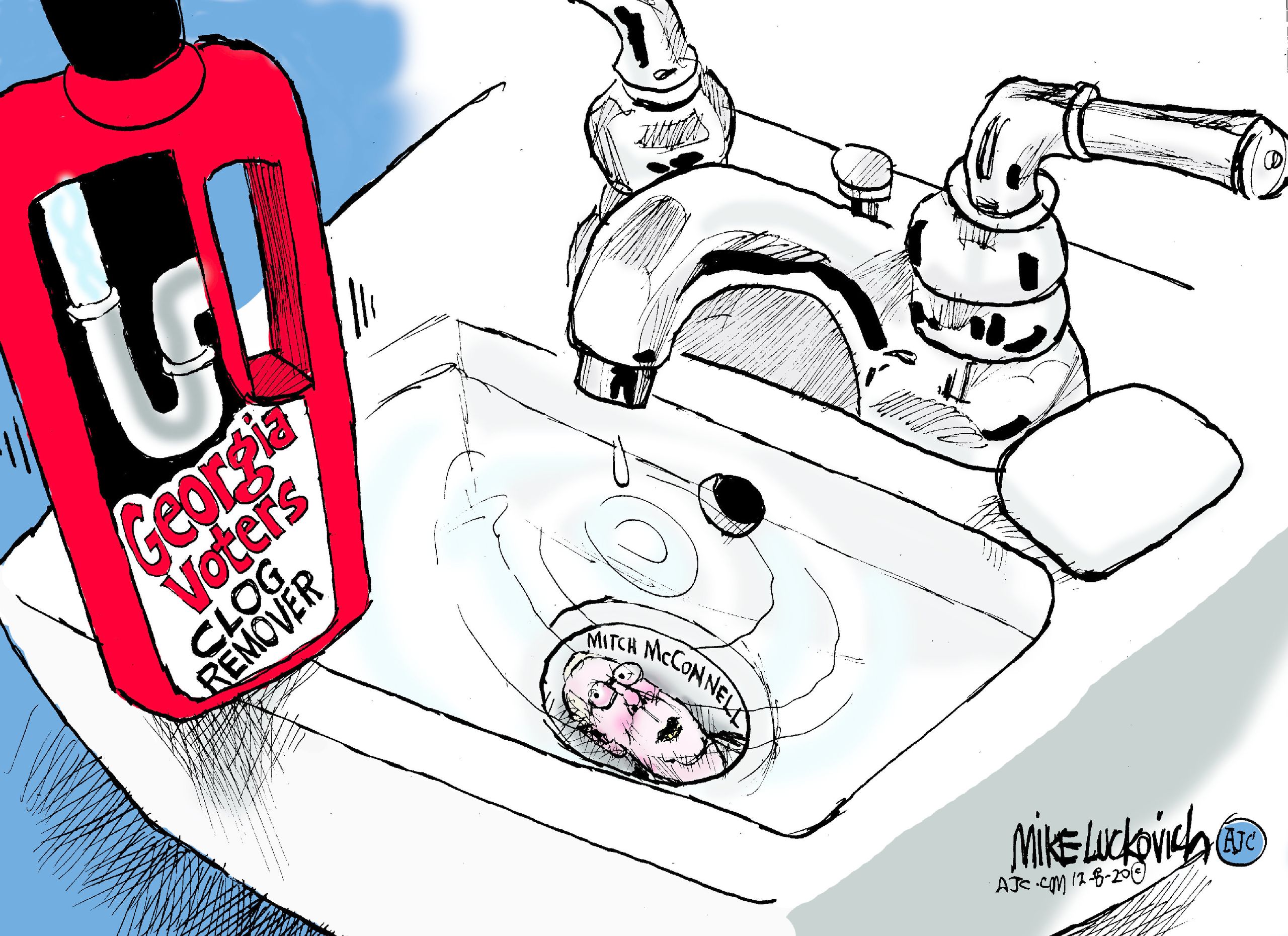 Political Cartoon U.S. Georgia senate runoff McConnell | The Week