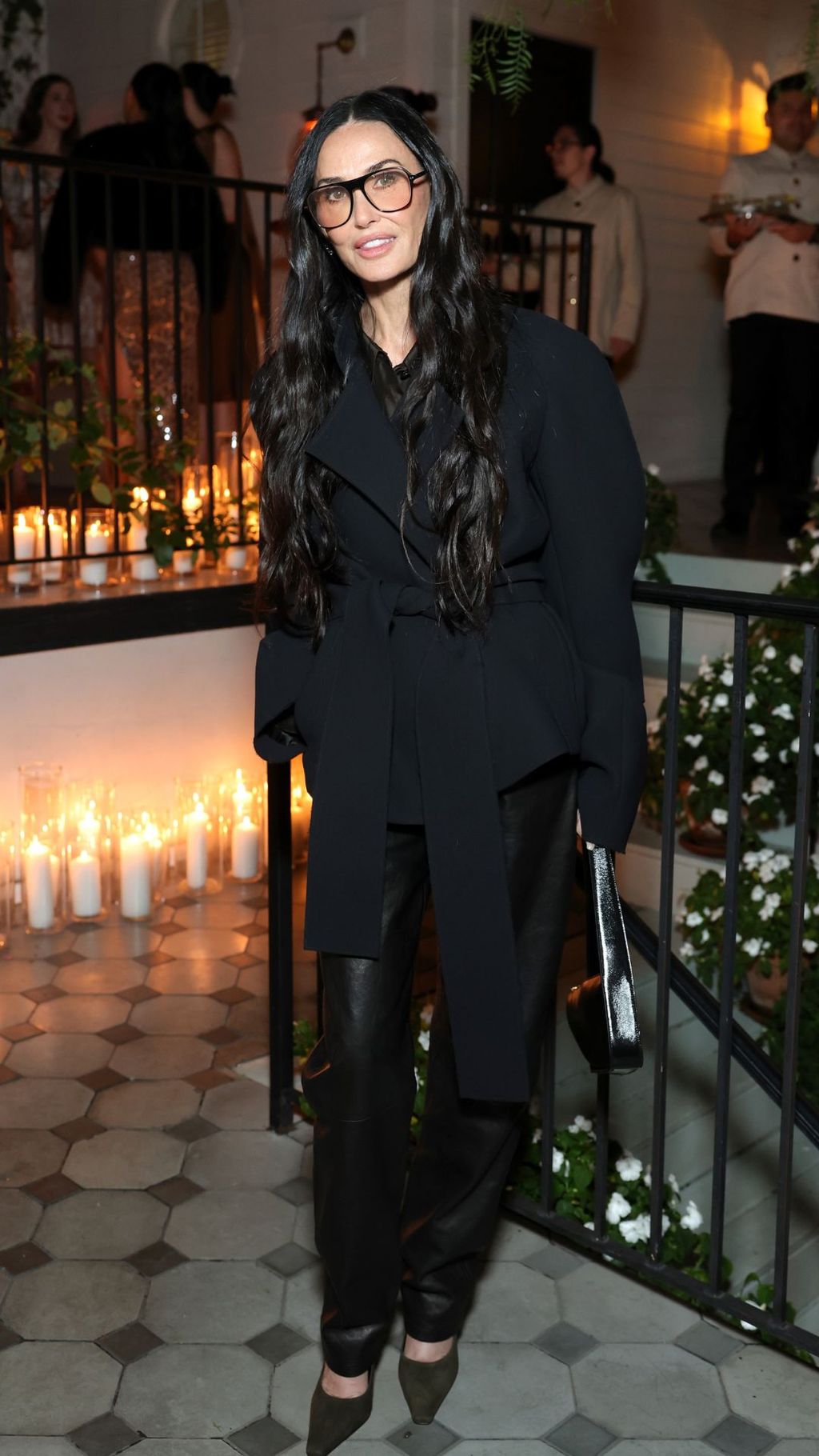 Demi Moore wears the chicest leather trousers | Woman & Home