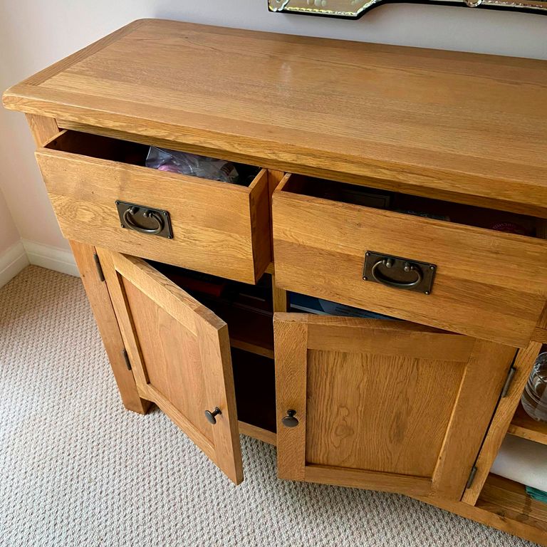 Homeowner's DIY painted oak furniture is an inspirational upcycling ...