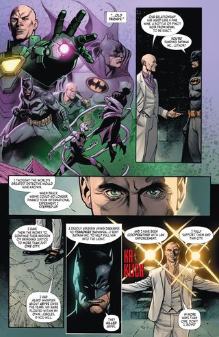 "Old friends" Batman and Lex Luthor stare one another down in Batman ...