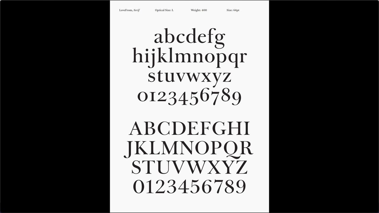 LoveFrom, Serif: created by Jony Ive's LoveFrom | Wallpaper*