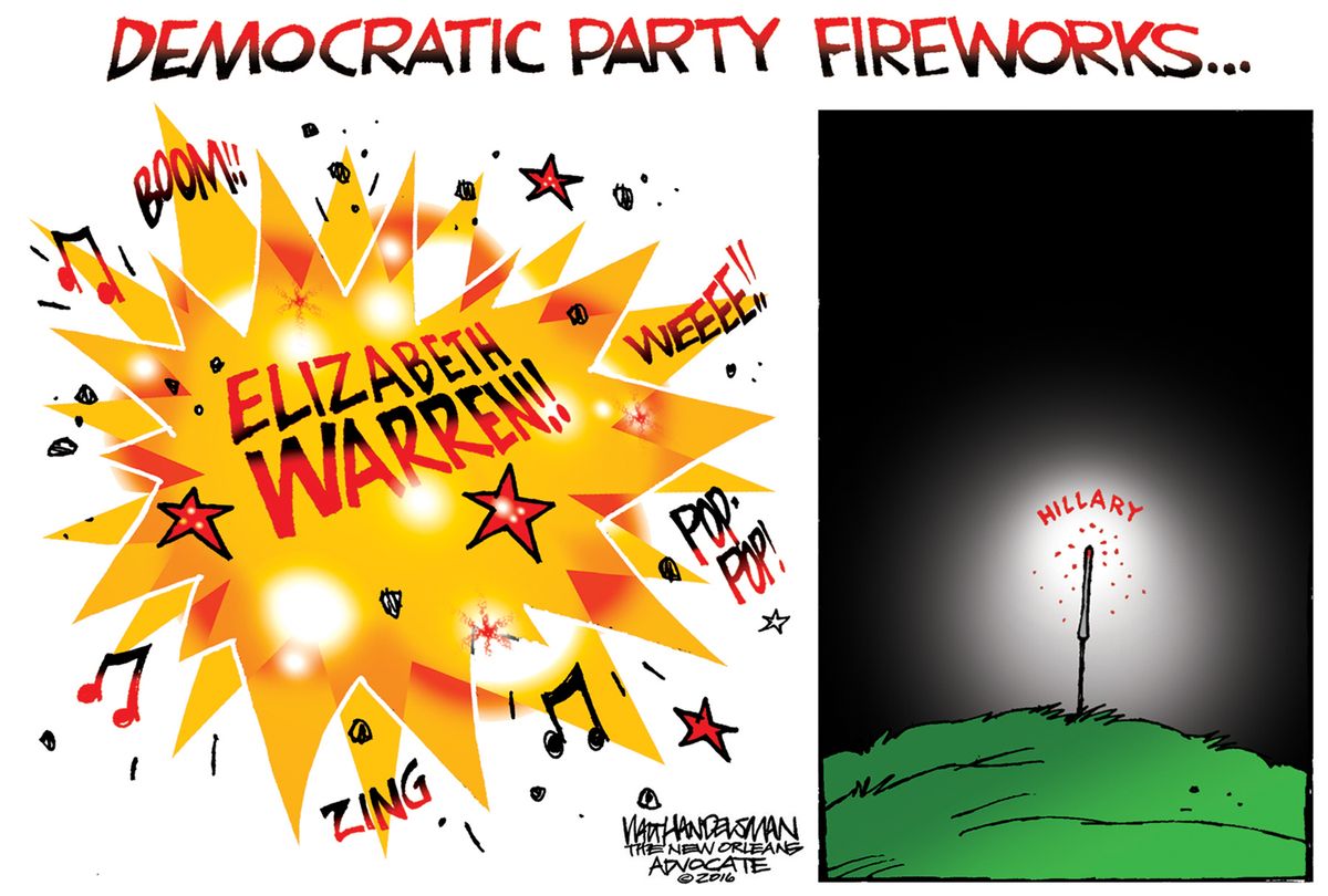 Political cartoon U.S. Warren 2016 Clinton | The Week