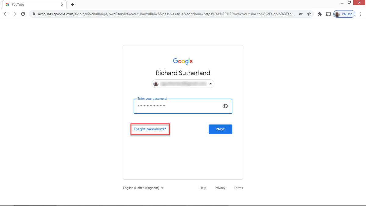 Change or recover your Google Chrome password | TechRadar