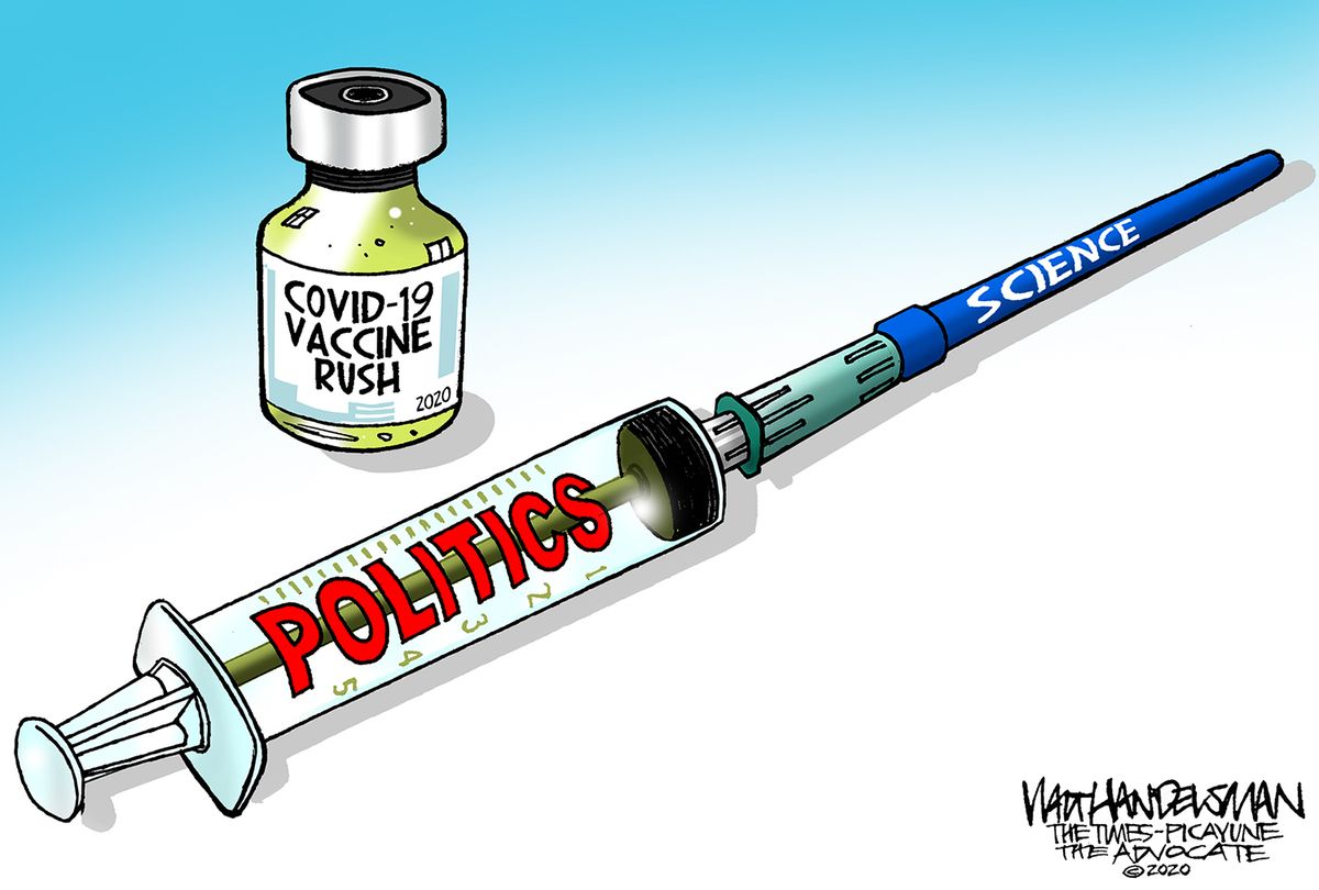 Editorial Cartoon U.S. COVID vaccine science politics | The Week