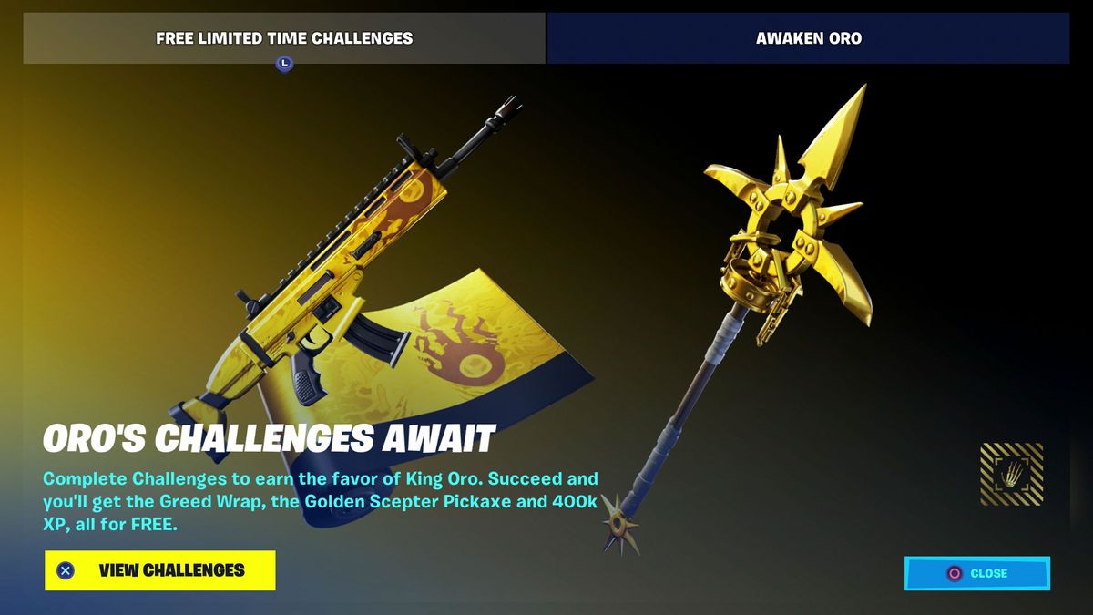 Fortnite Oro challenges: How to Awaken Oro and unlock a free wrap ...