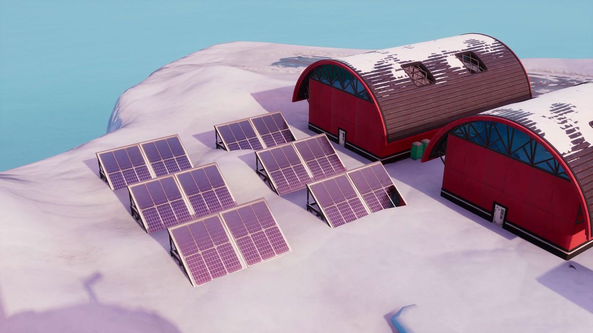Fortnite Solar Arrays - where to visit a solar array in the snow ...