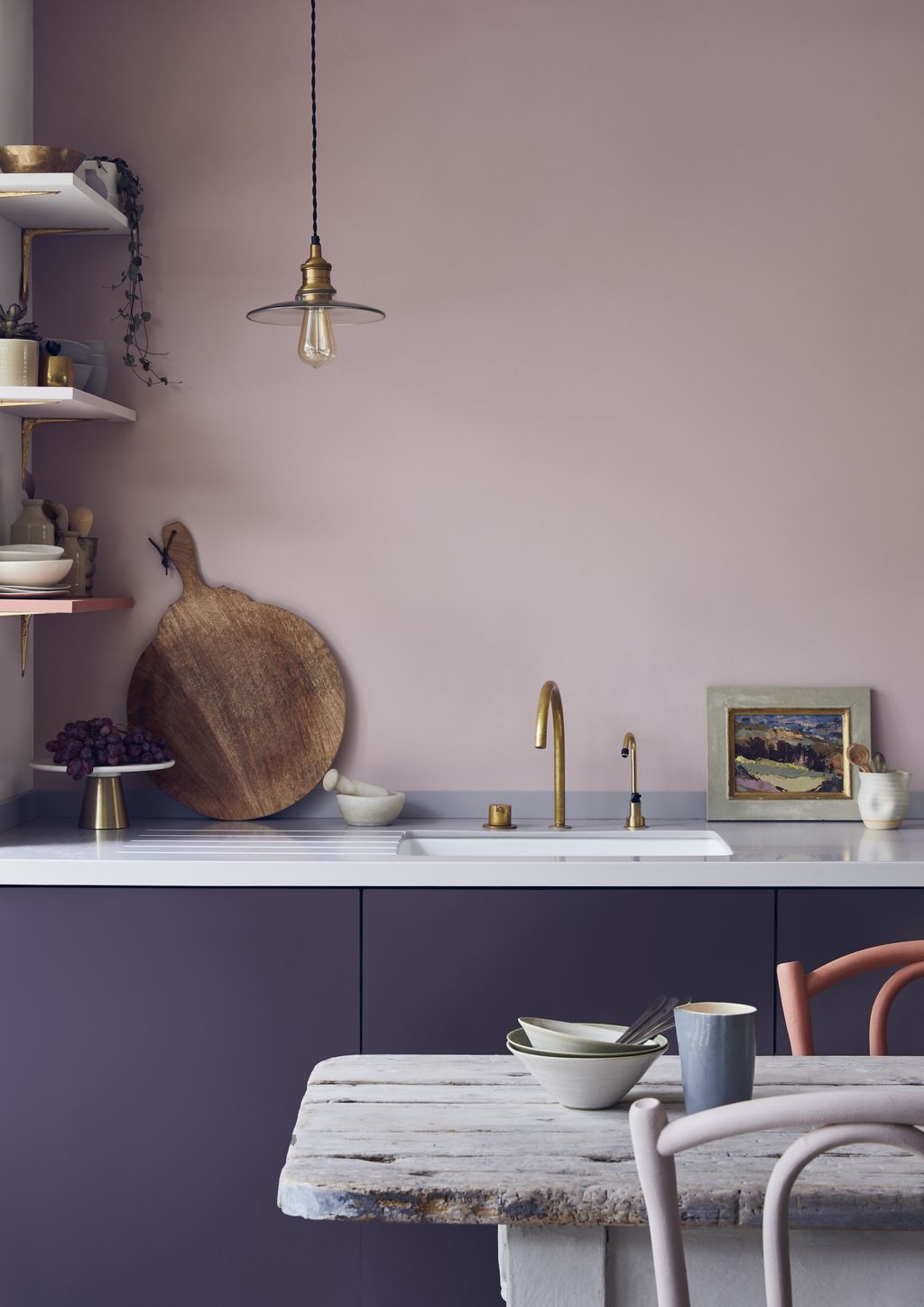 10 purple kitchen ideas that will add flair to your space | Real Homes
