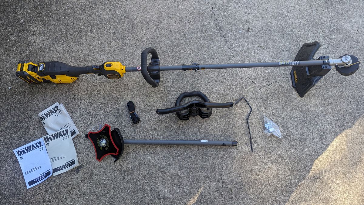 Dewalt 60V Max 17in BrushlessAttachment Capable String Trimmer Kit ...