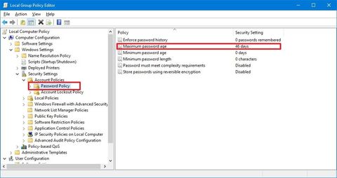 How to force users to change their password periodically on Windows 10 ...