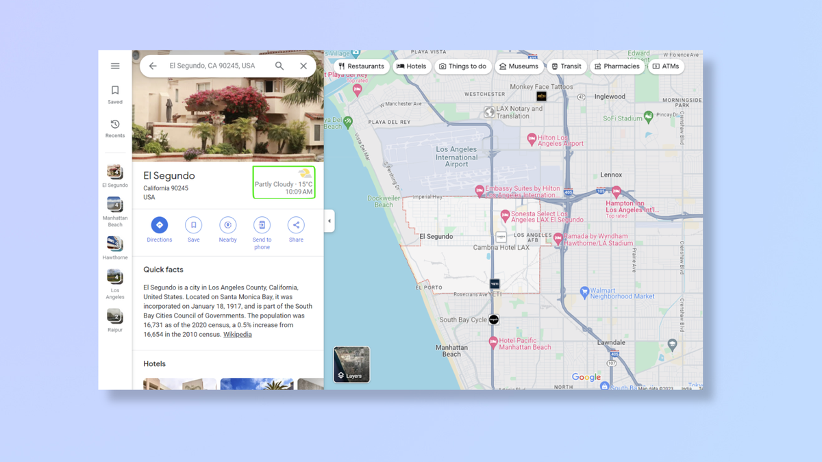 How to check weather for any location on Google Maps | Tom's Guide