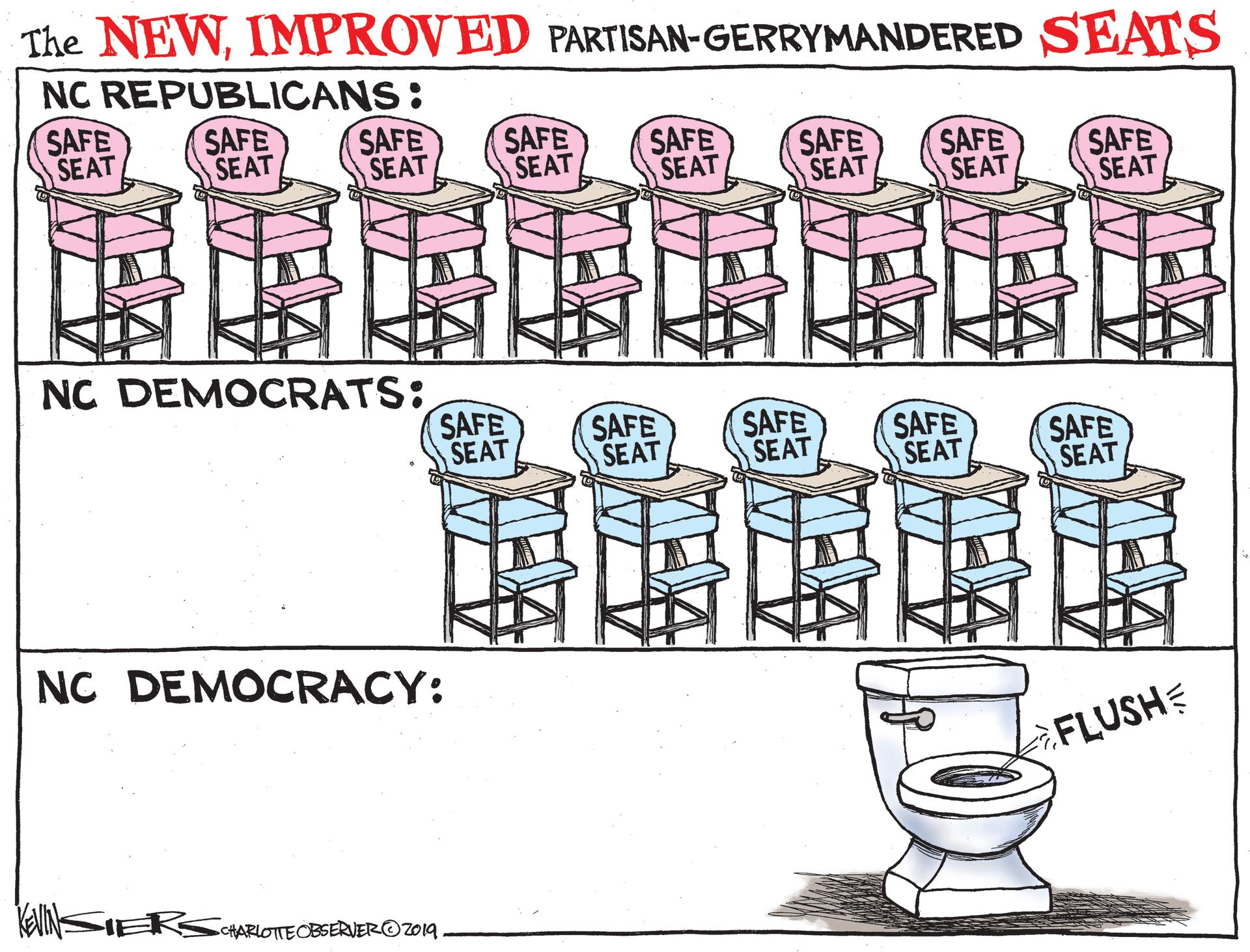 Political Cartoon U.S. NC Gerrymandering Safe Seats | The Week