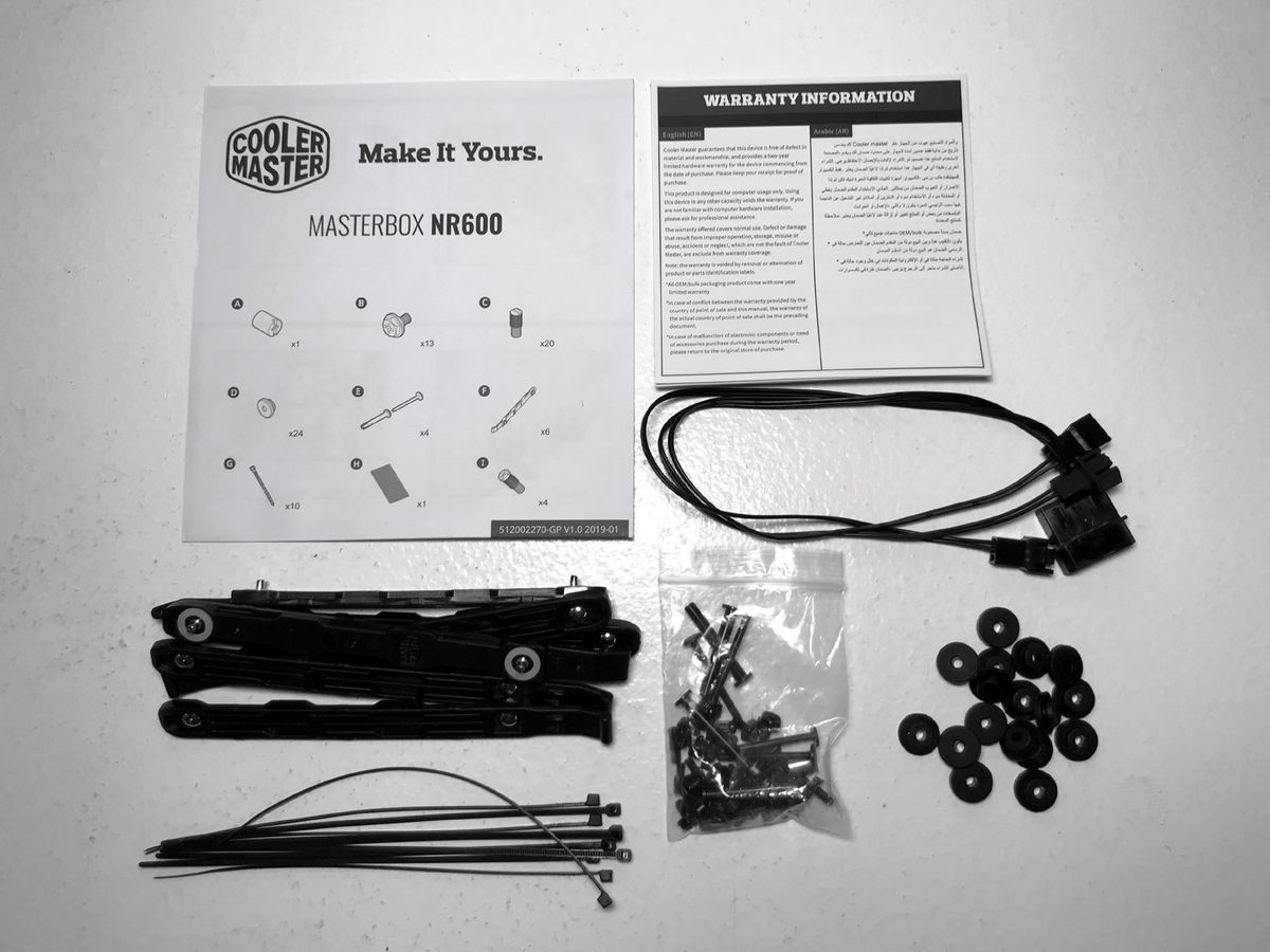 Cooler Master MasterCase NR600 Hardware Installation and Test Configuration