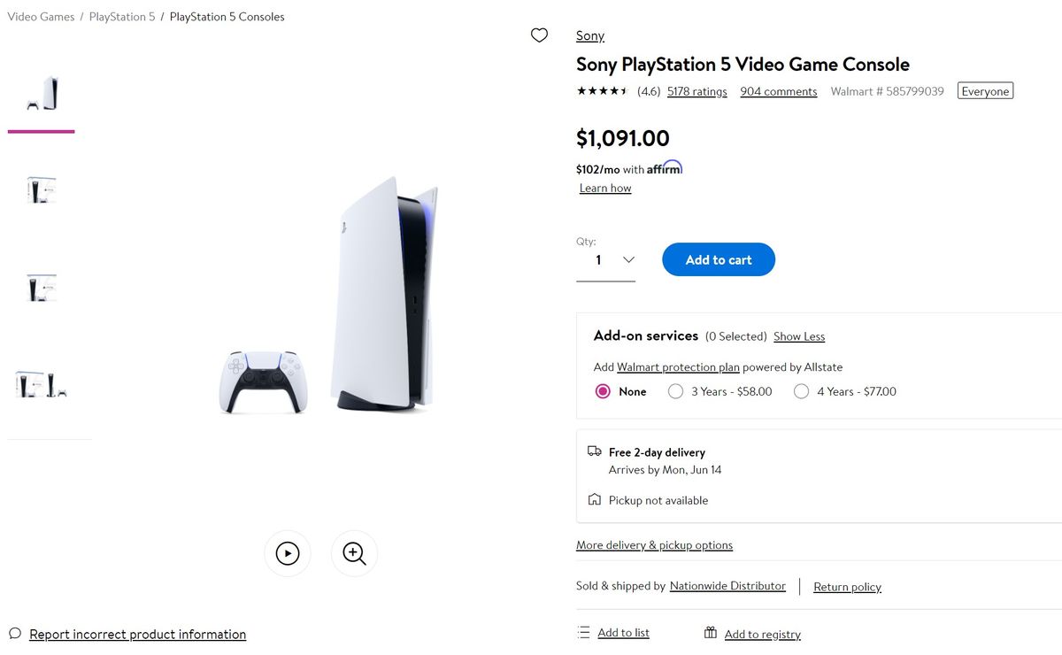 PS5 restock mess — Walmart selling console for over $1,000 | Tom's Guide