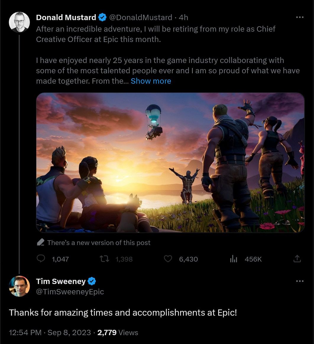 Fortnite creative boss Donald Mustard retires | PC Gamer