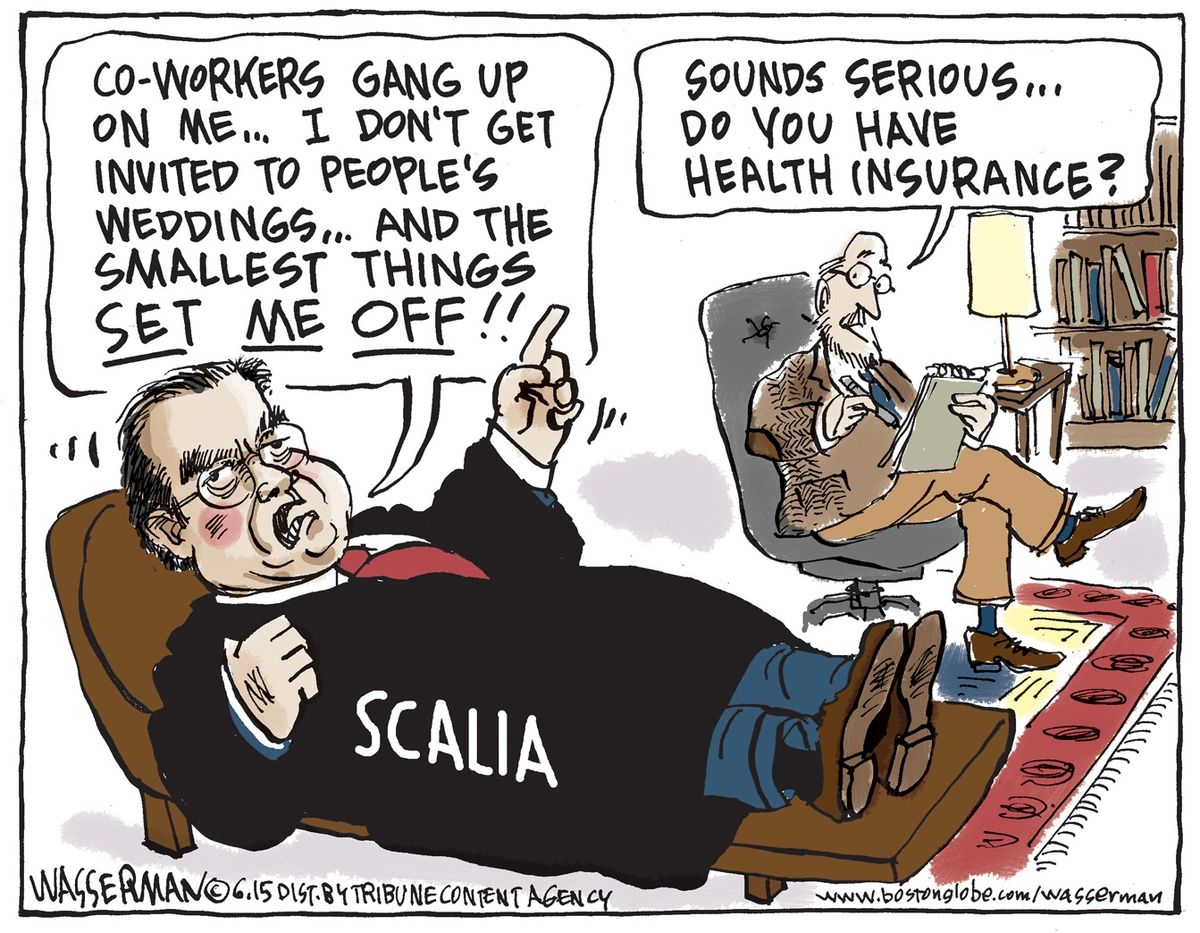 Political cartoon SCOTUS Scalia | The Week
