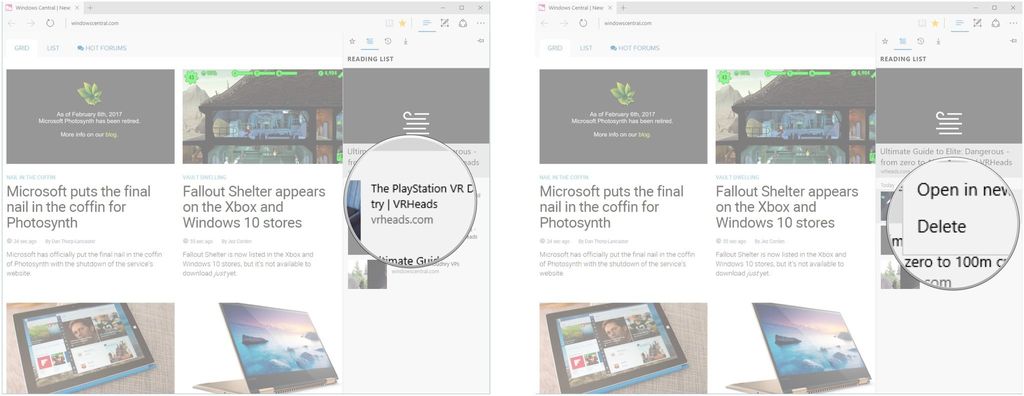 How to customize your reading list in Edge for Windows 10 | Windows Central