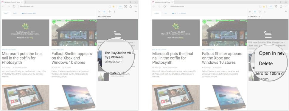How to customize your reading list in Edge for Windows 10 | Windows Central