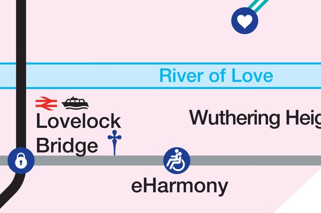 Alternative London Underground map celebrates Valentine's Day ...