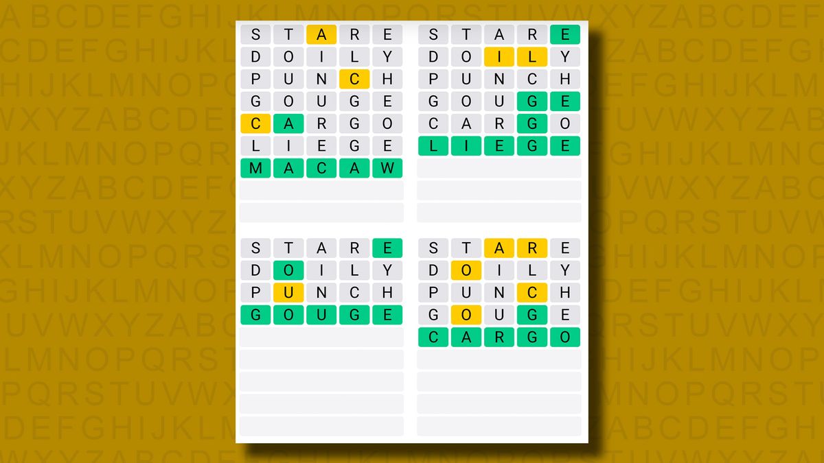 Quordle today – hints and answers for Monday, October 28 (game #1008 ...