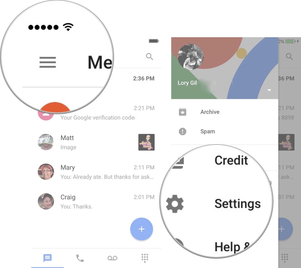 How to make and answer phone calls with Google Voice for iPhone and ...