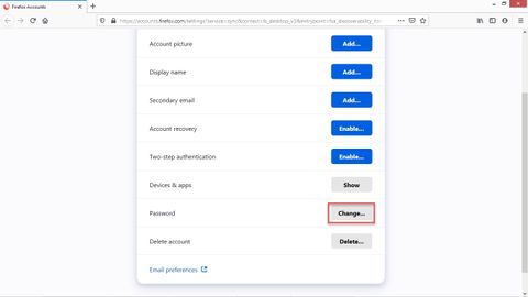 How to change your Mozilla Firefox password or recover your account ...