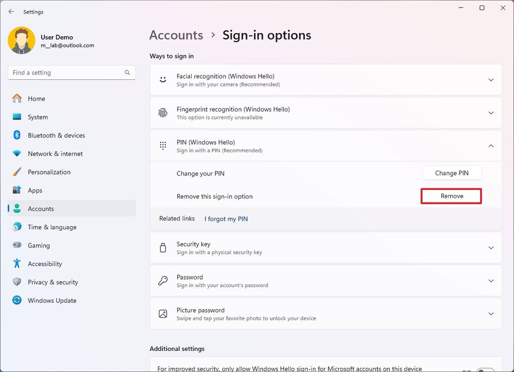 How to configure Windows Hello authentication on Windows 11 | Windows ...