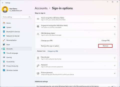 How to configure Windows Hello authentication on Windows 11 | Windows ...