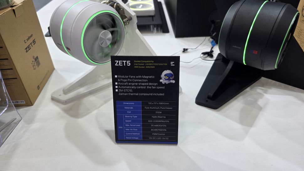 Zalman returns to its roots with turbine engine-inspired ZET lineup of ...