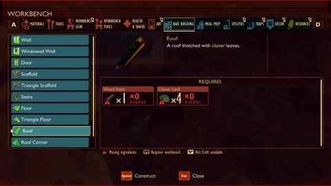 Grounded guide: List of building parts, utilities, and more | Windows ...