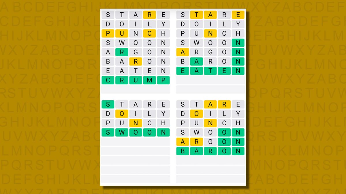 Quordle today - hints and answers for Thursday, October 26 (game #640 ...