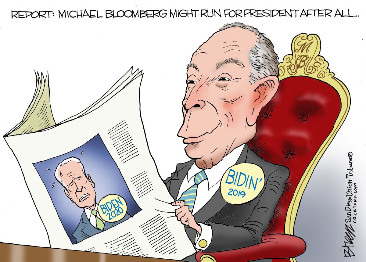 Political Cartoon U.S. Bloomberg Presidential Biden 2020 | The Week