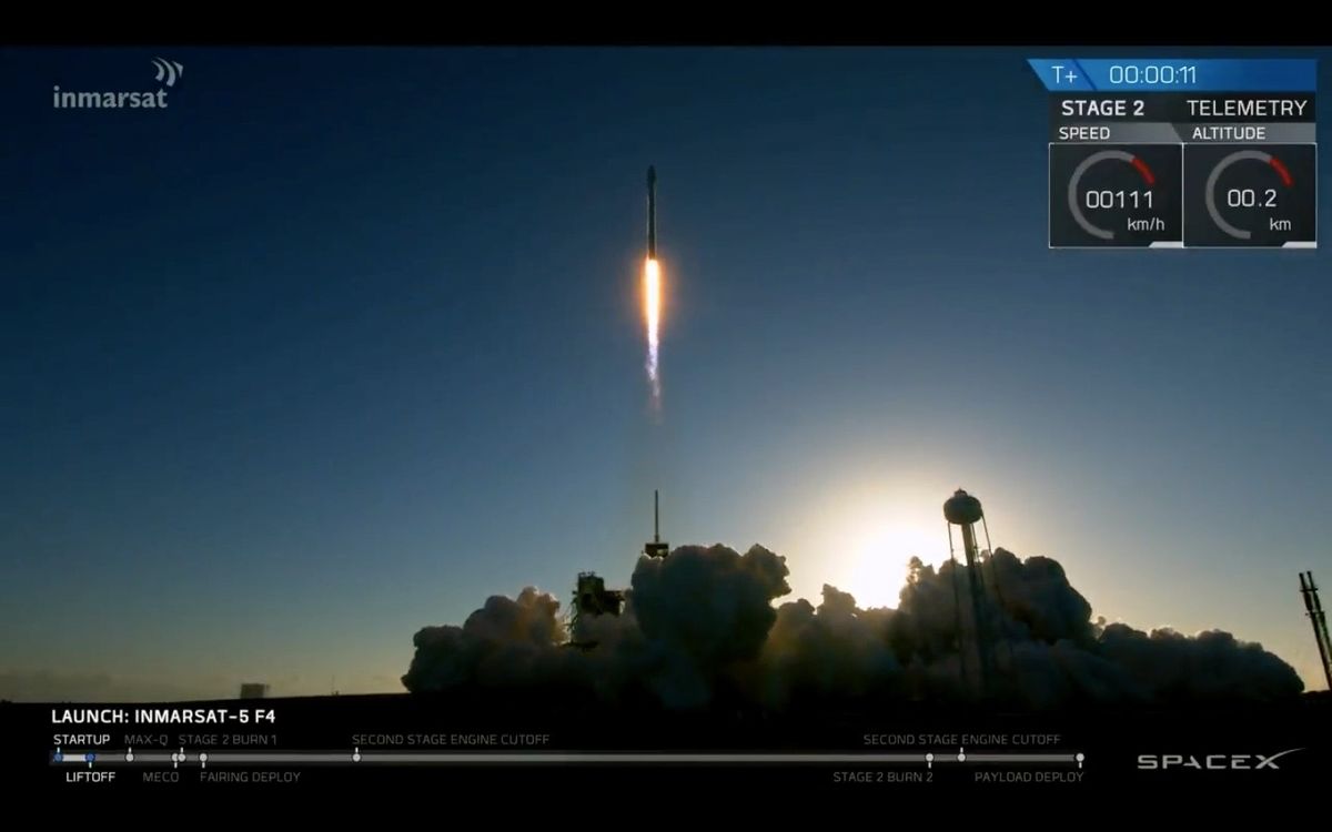 In Photos: SpaceX Falcon 9 Launches Inmarsat-5 F4 Communications ... In Photos: SpaceX Falcon 9 Launches Inmarsat-5 F4 Communications ...